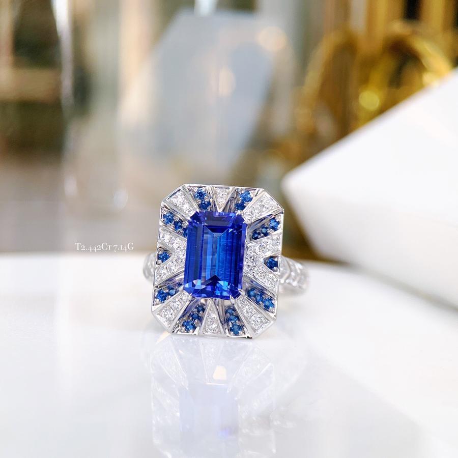 Art deco tanzanite ring store